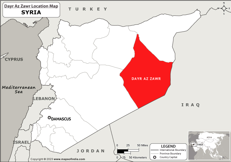 Dayr Az Zawr, Google Map, Syria | Google Map of Dayr Az Zawr Satellite View